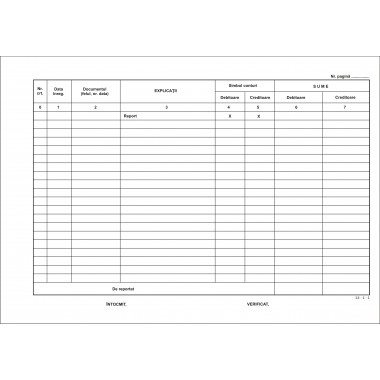 Borderou predare-primire documente A5, Tipografia Fistem, Tipografia Valmaster, Tipografia Prisma